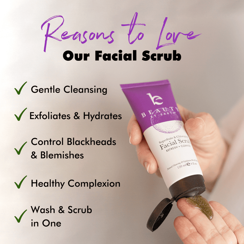 Facial Scrub - Superfruits & Calendula – Beauty by Earth