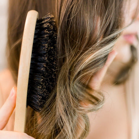 100% Boar Bristle Hair Brush – Beauty by Earth